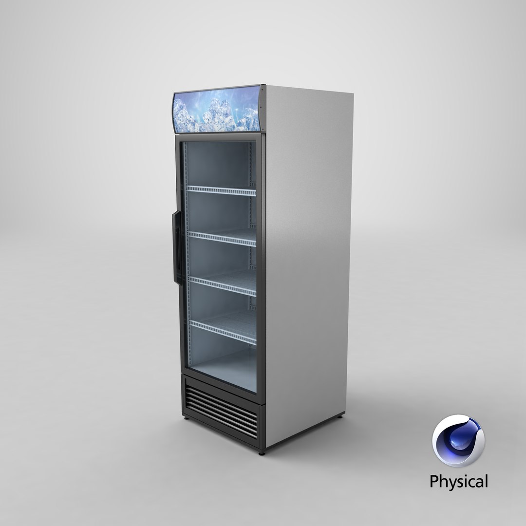 3D Model Single Door Fridge - TurboSquid 1309909