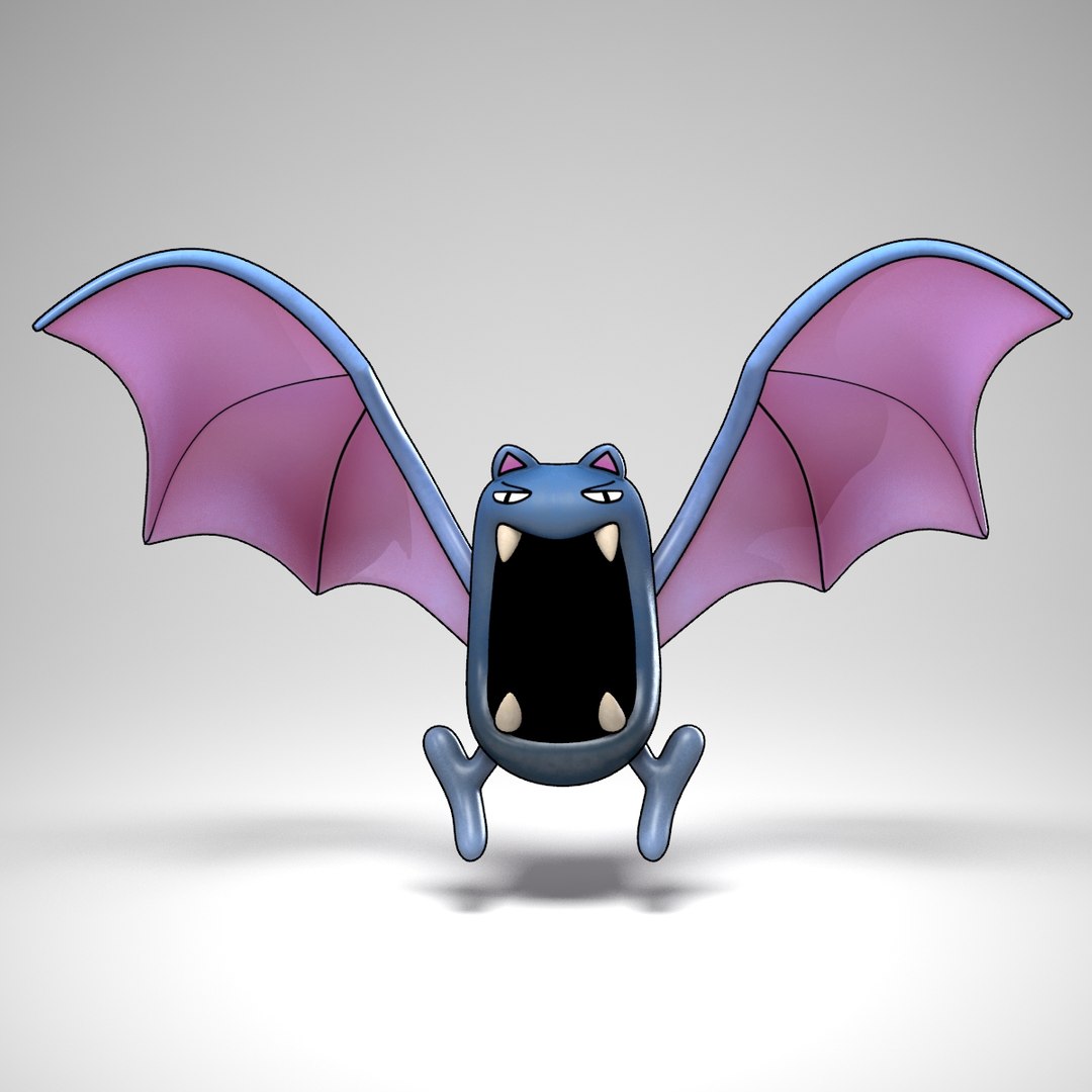 Golbat Pokemon 3d Model