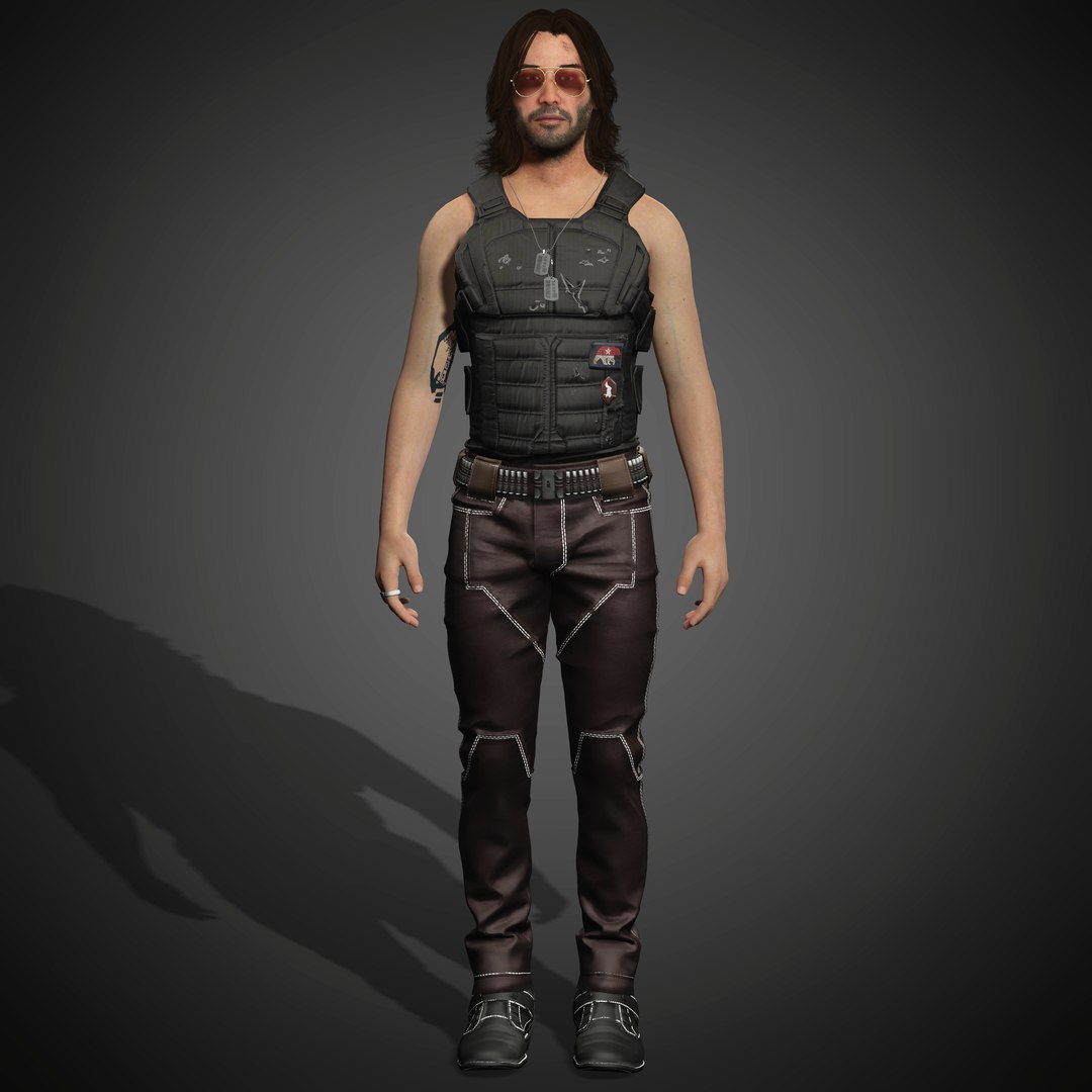 3D Model Johnny Silverhand Character - TurboSquid 2419158