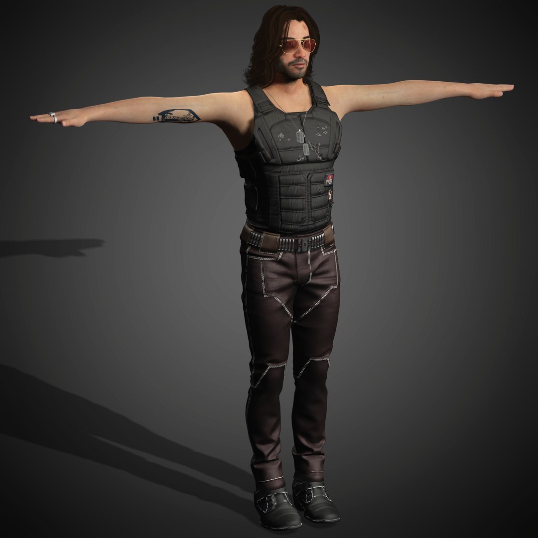3D Model Johnny Silverhand Character - TurboSquid 2419158