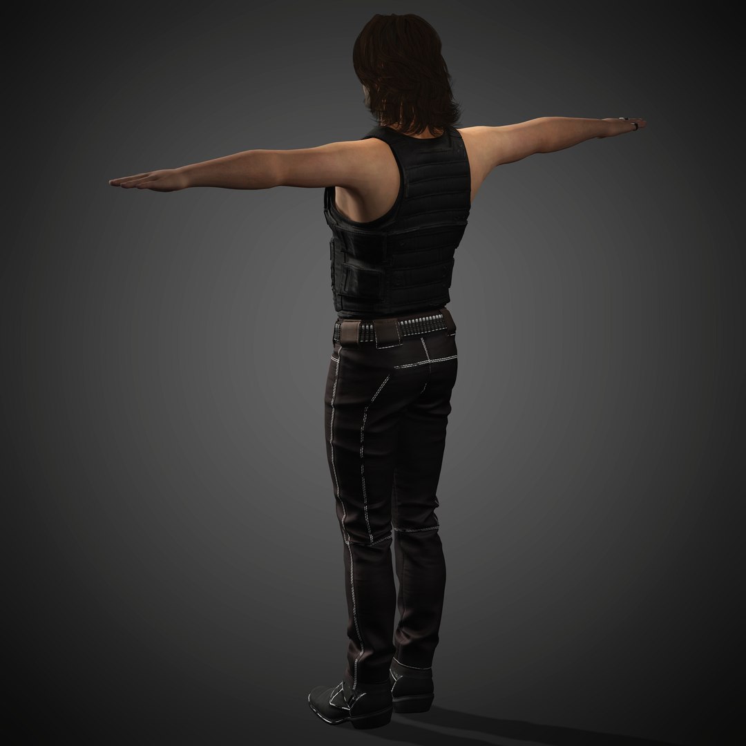 3D Model Johnny Silverhand Character - TurboSquid 2419158