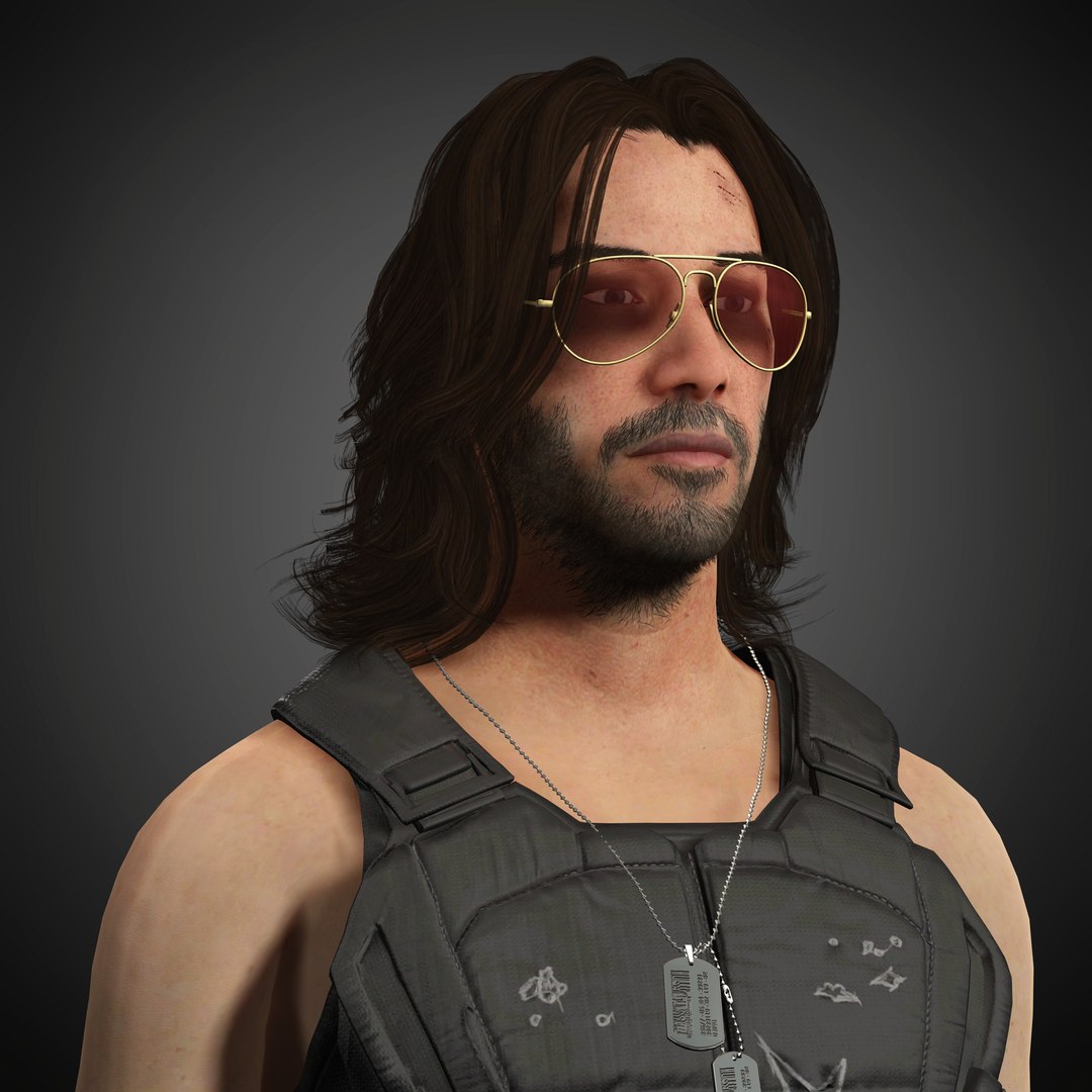 3D Model Johnny Silverhand Character - TurboSquid 2419158