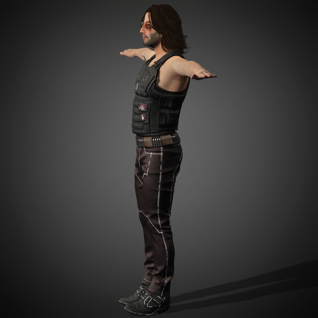 3D Model Johnny Silverhand Character - TurboSquid 2419158