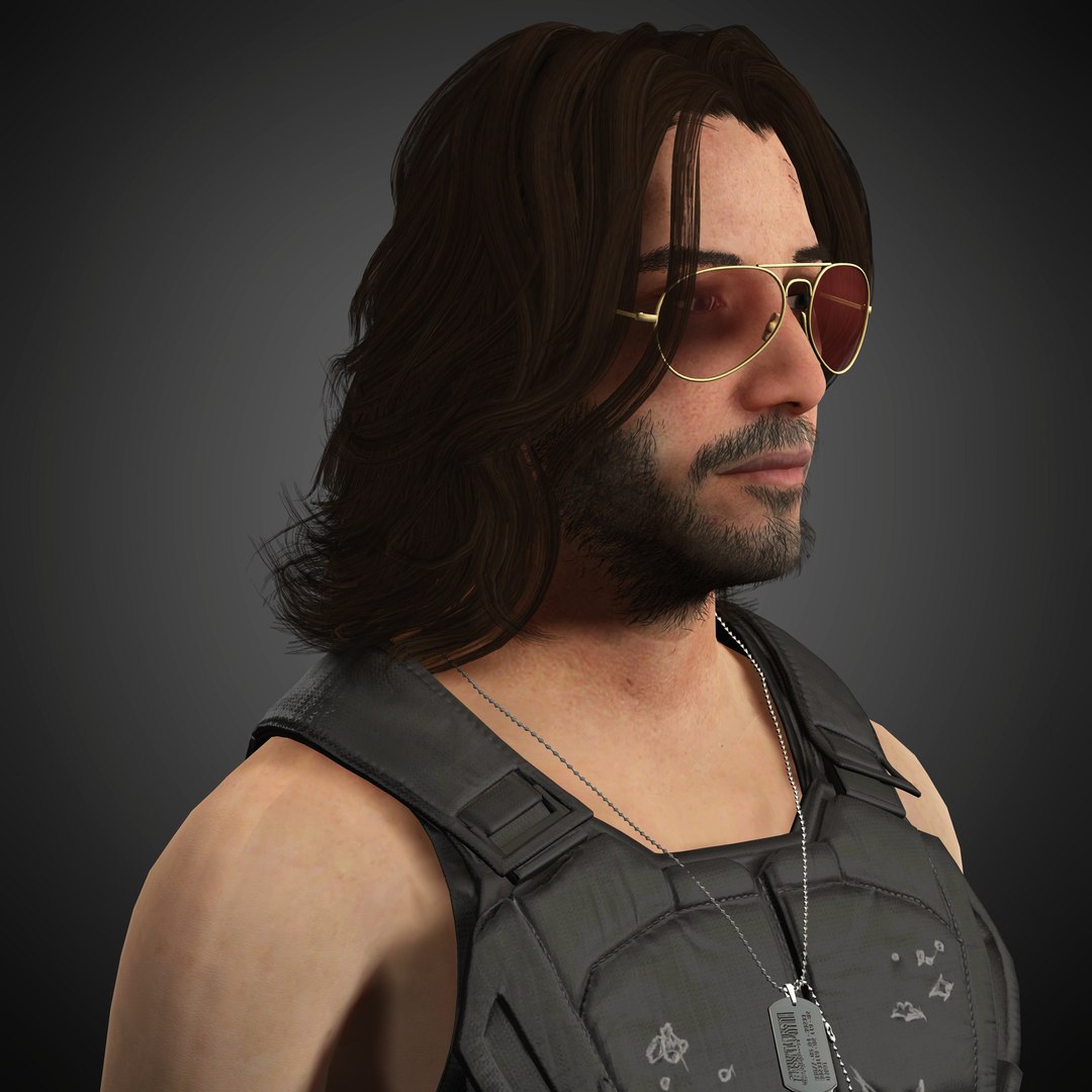 3D Model Johnny Silverhand Character - TurboSquid 2419158