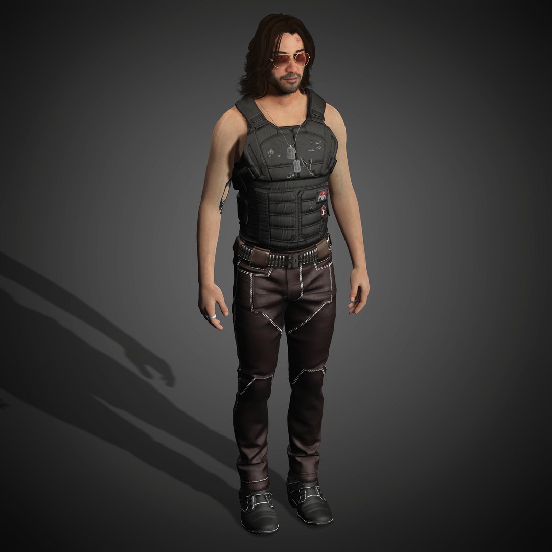 3D Model Johnny Silverhand Character - TurboSquid 2419158