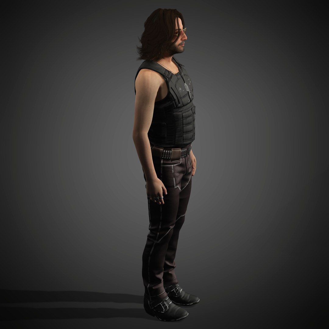 3D Model Johnny Silverhand Character - TurboSquid 2419158