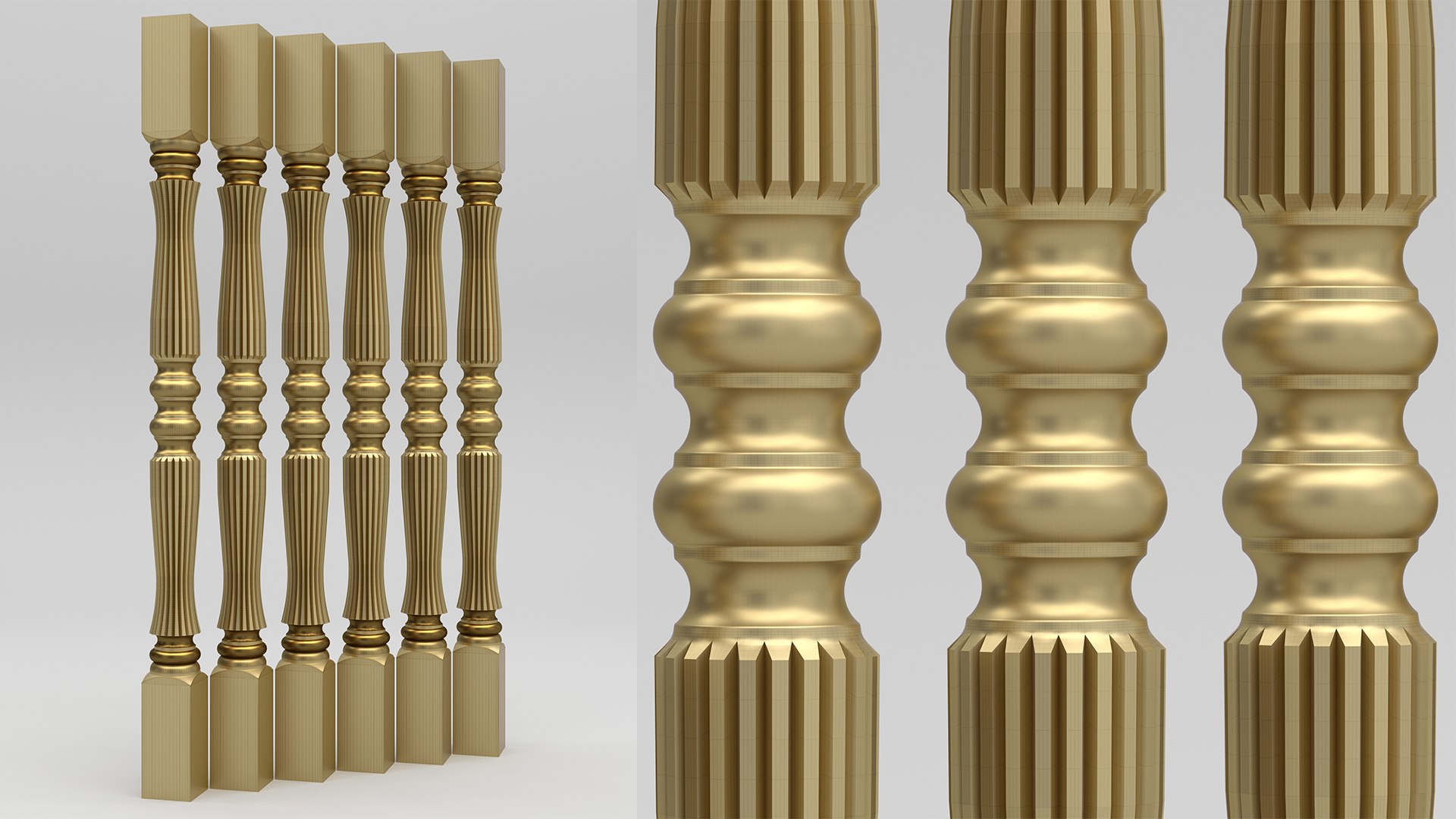 3D Model Carved Baluster - TurboSquid 2281843
