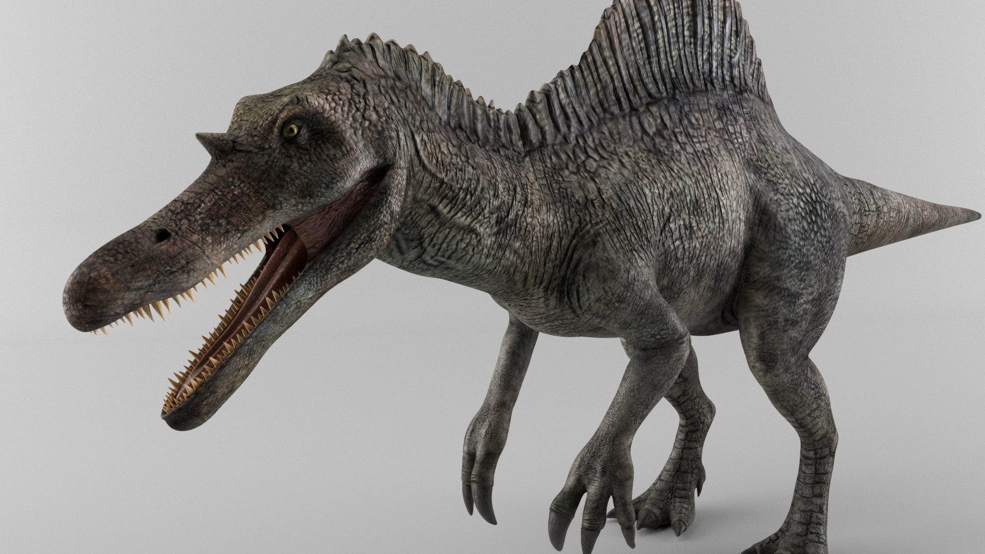 3D Realistic Spinosaurus Rigged - TurboSquid 1455375