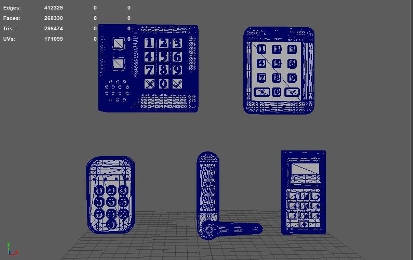 3D Keypad Lock 3D Model - TurboSquid 2343485
