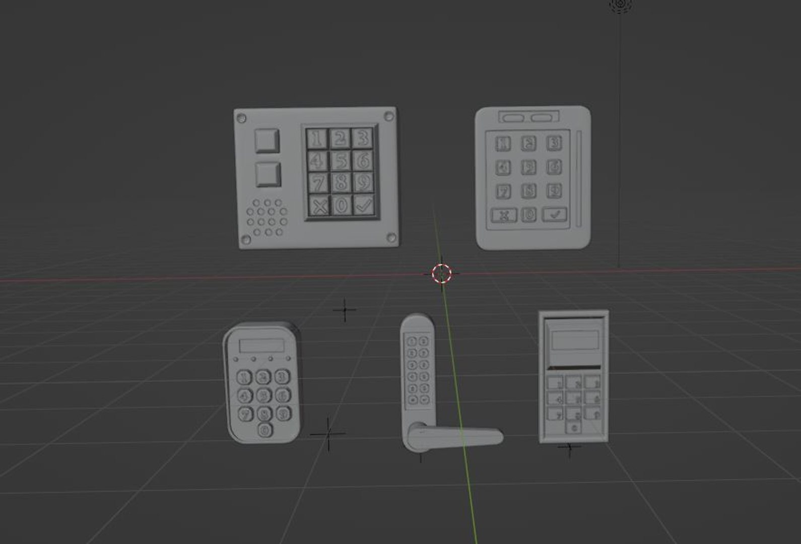 3D Keypad Lock 3D Model - TurboSquid 2343485