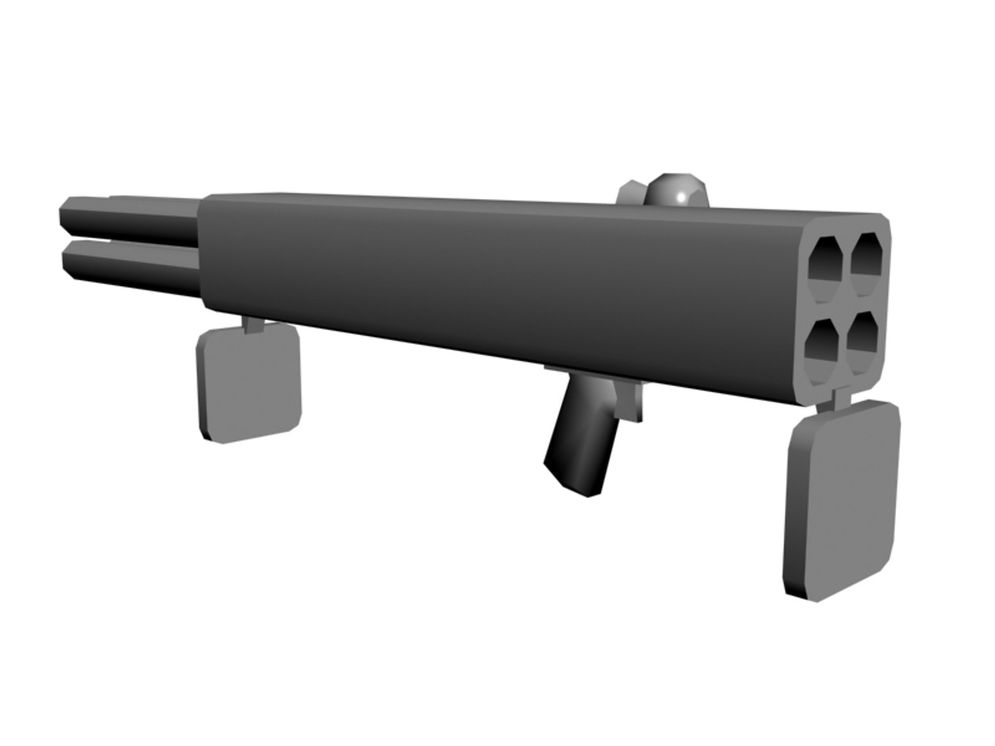 3d M202a1 Flash Rocket M202 Model