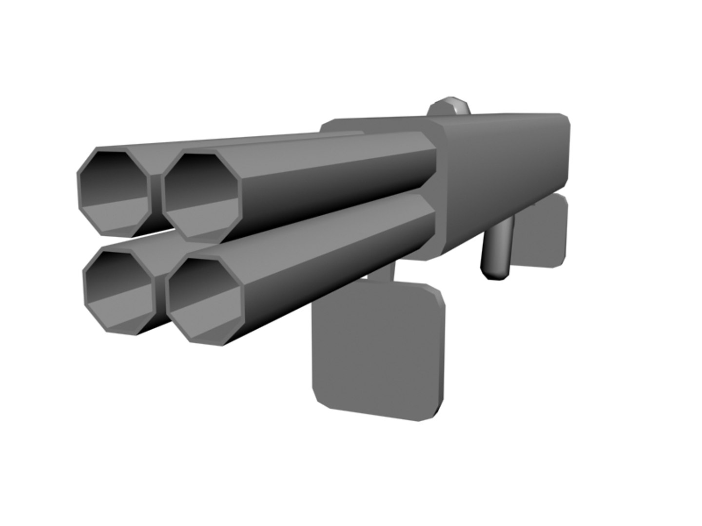3d M202a1 Flash Rocket M202 Model