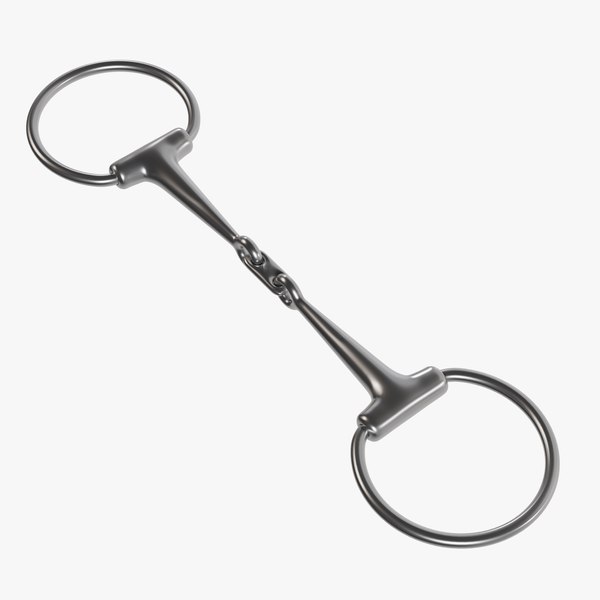 Double-jointed snaffle horse bit 3D model - TurboSquid 1974617