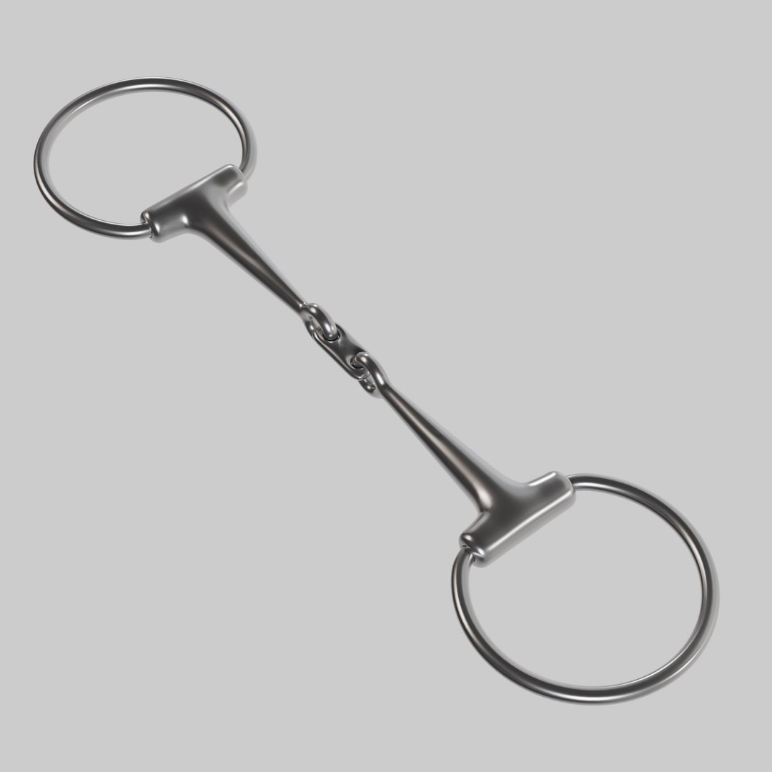 Double-jointed Snaffle Horse Bit 3D Model - TurboSquid 1974617