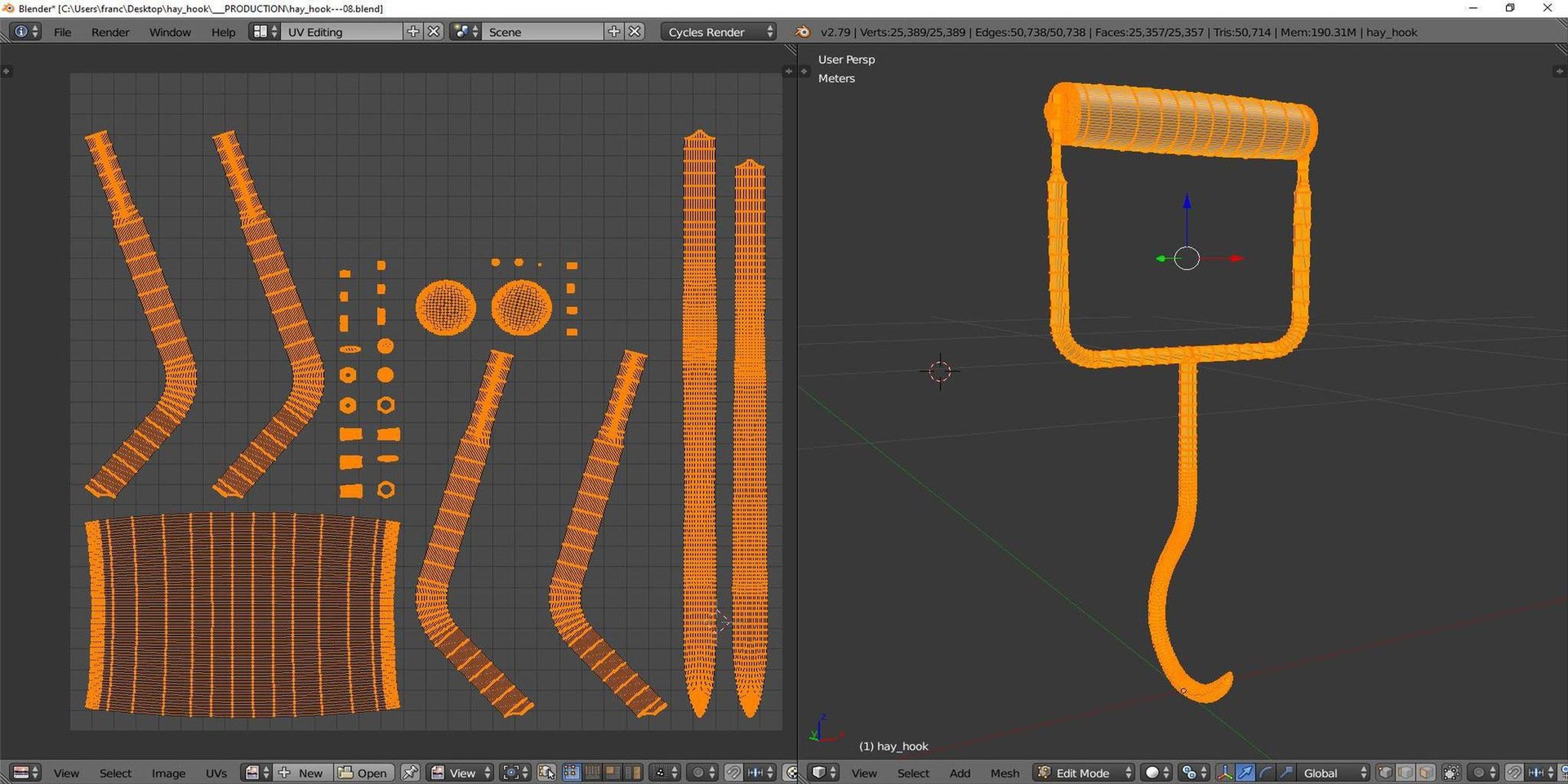 3D Model Hay Hook - TurboSquid 1588676