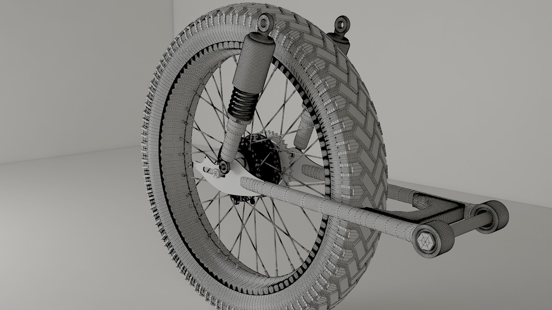 Motorcycle Rear Suspension Model - TurboSquid 2067332