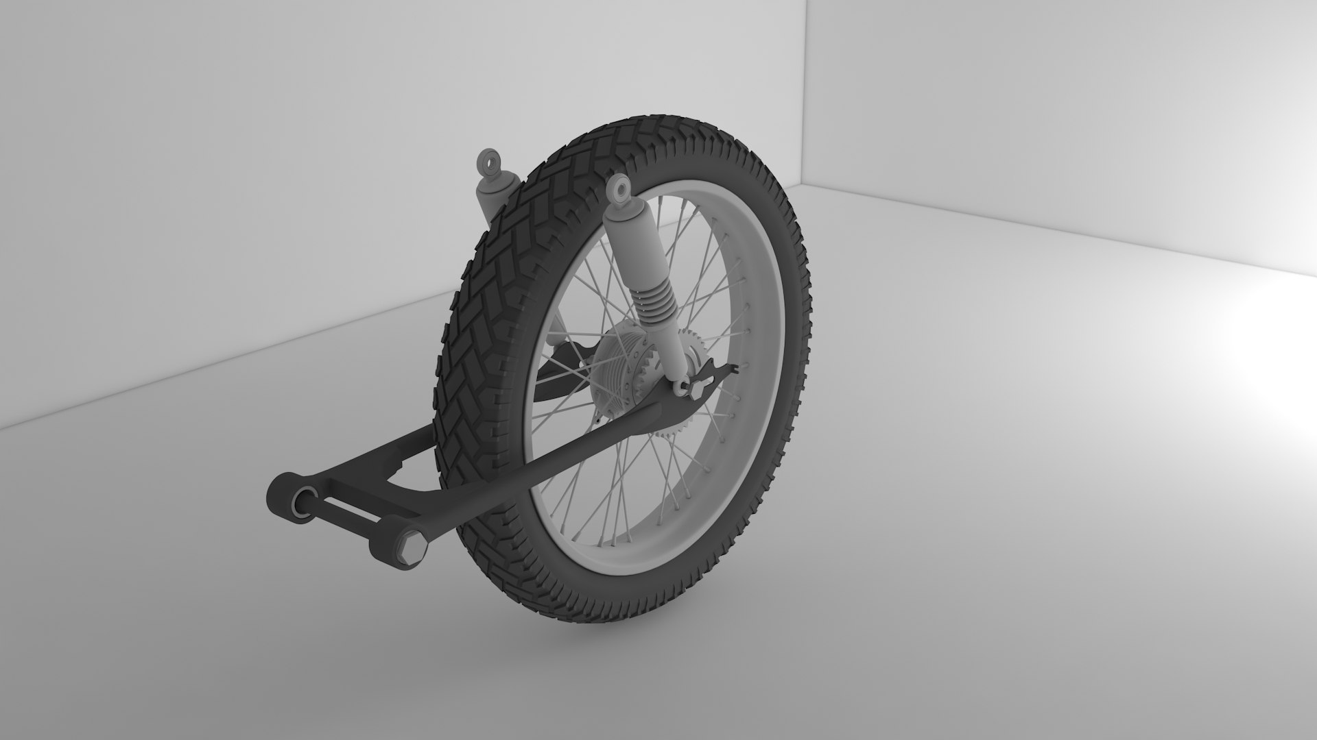 Motorcycle Rear Suspension Model - TurboSquid 2067332