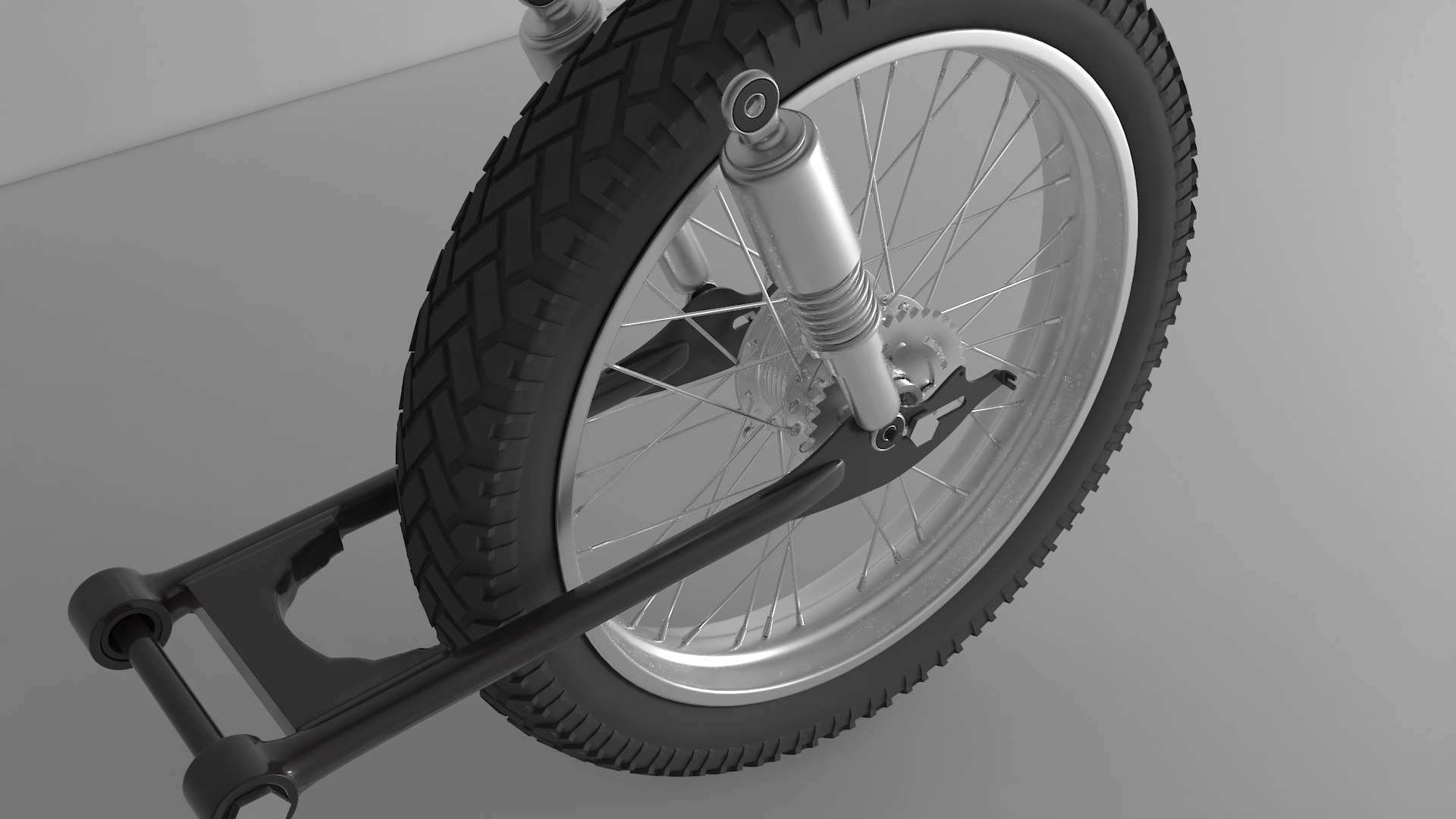 Motorcycle Rear Suspension Model - TurboSquid 2067332