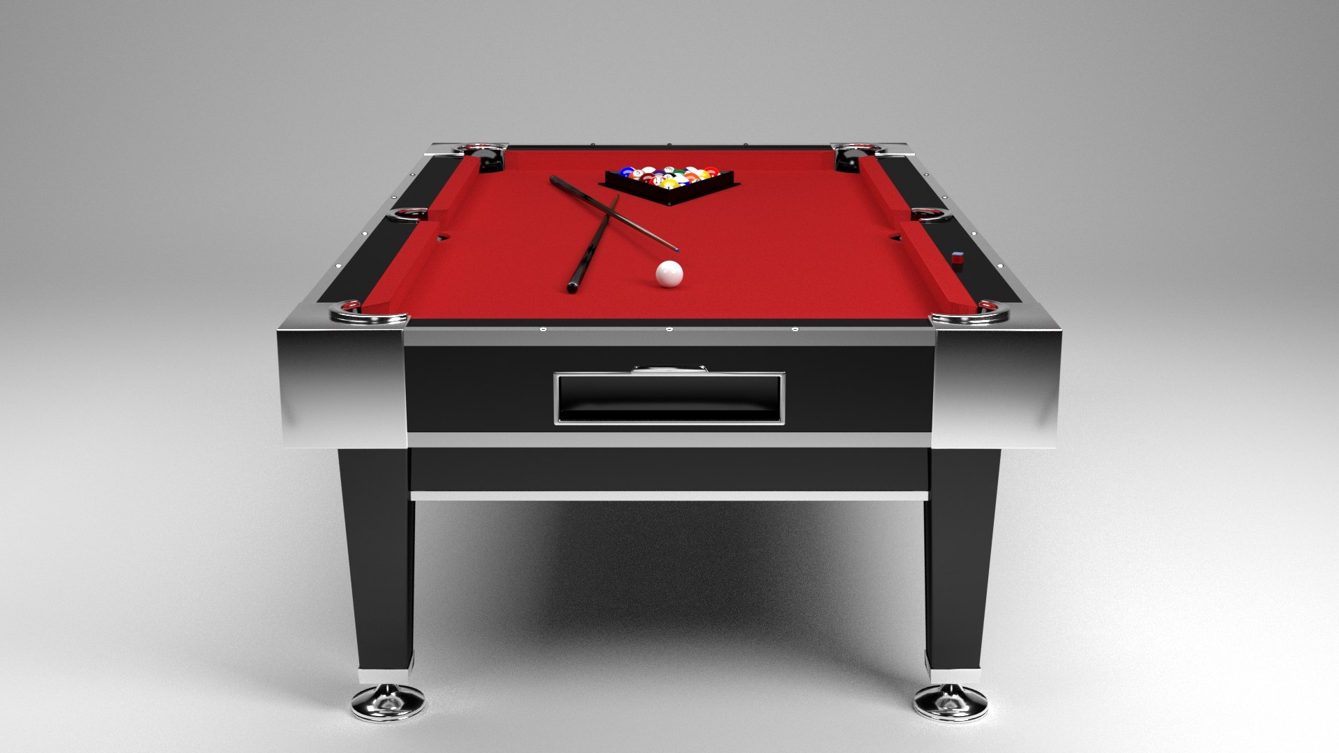Billiard Table 3D Model - TurboSquid 1595009