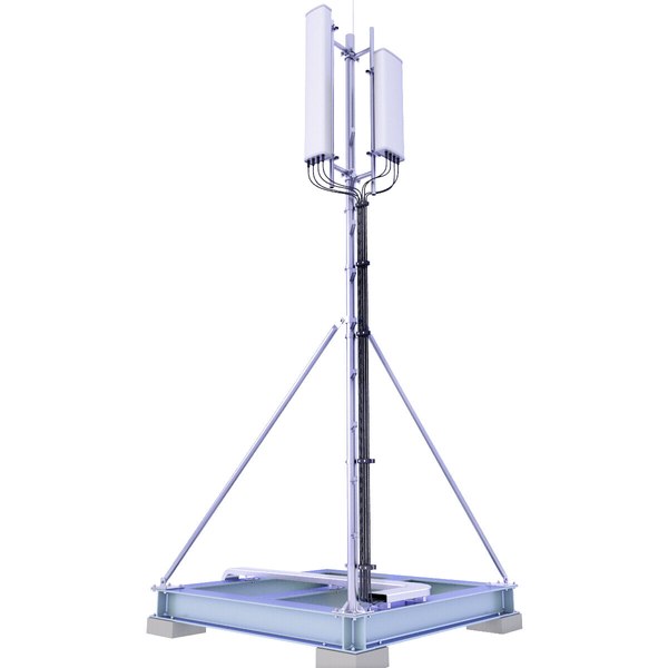 modelo 3d Estación de torre celular GSM 5G LTE 60 - TurboSquid 2398187