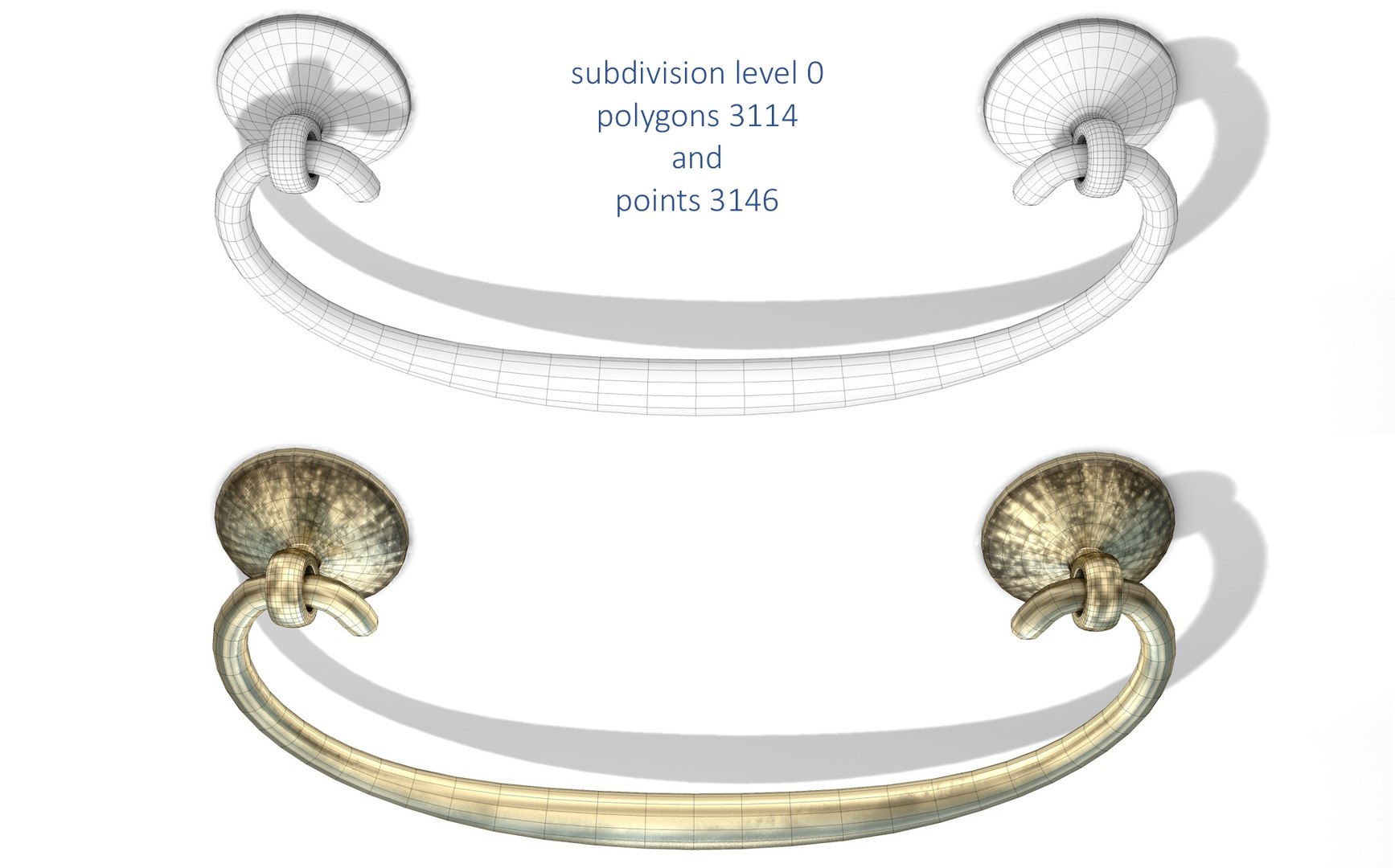 Drawer Handle 3D Model - TurboSquid 1571209