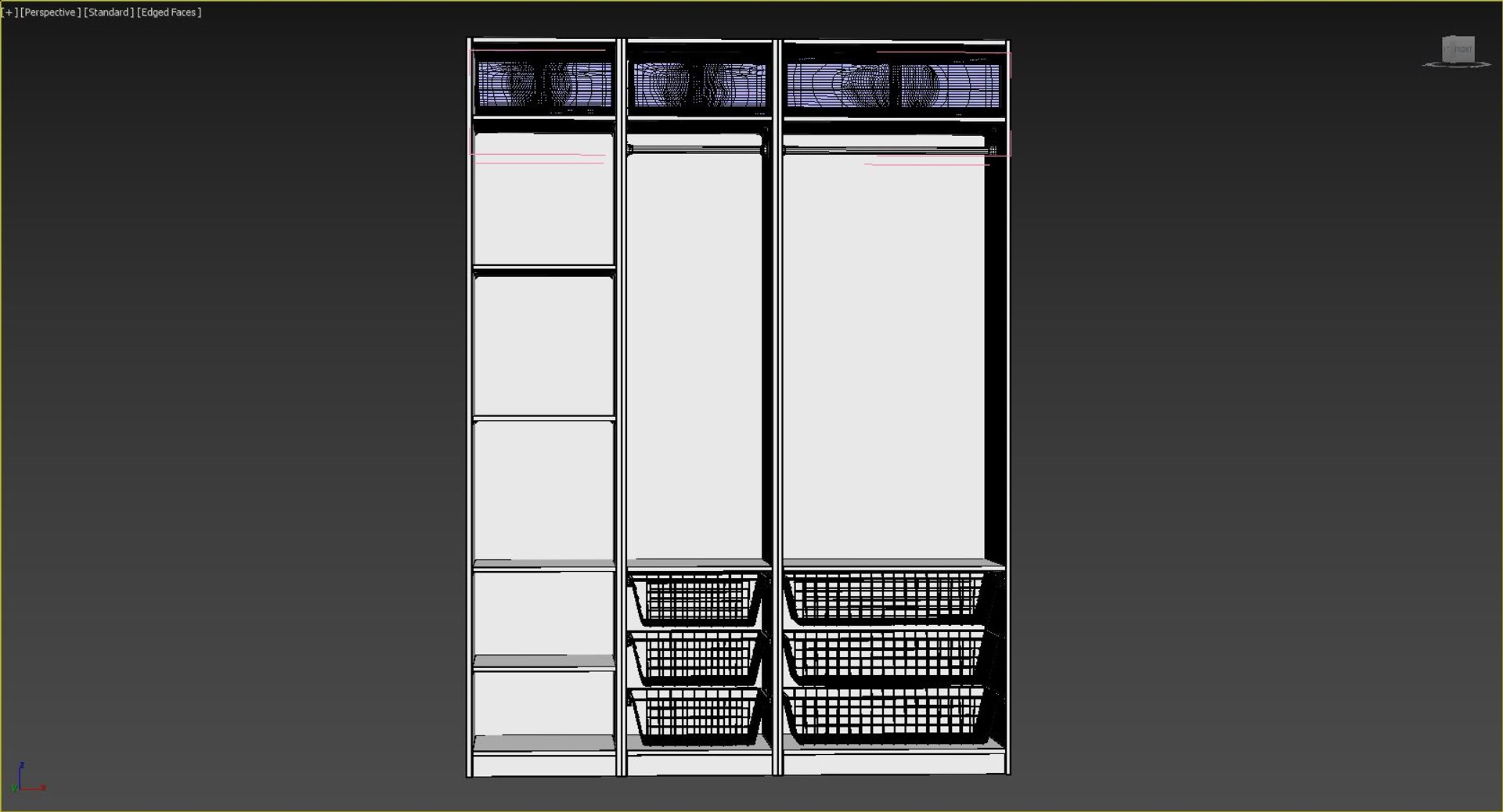 3D Realistic Wardrobe Model - TurboSquid 1292234