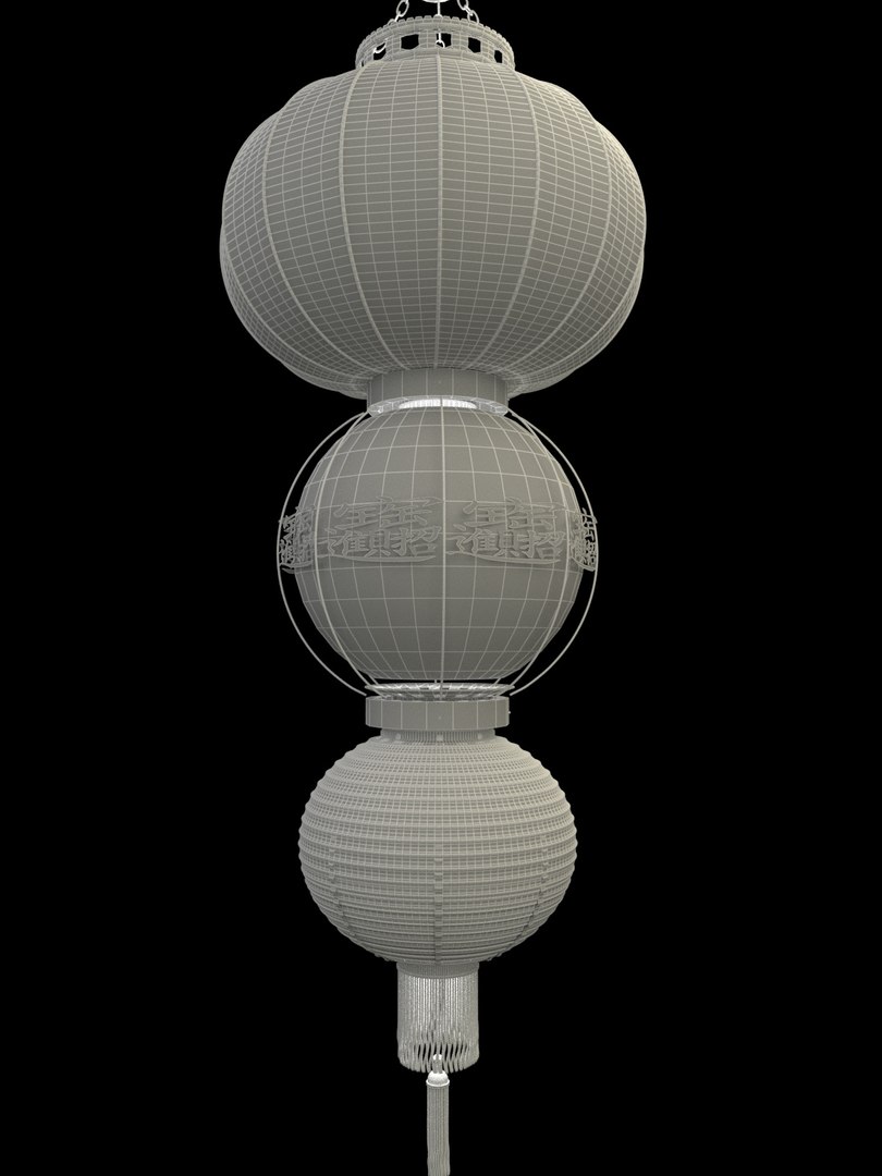 Chinese Red Lantern 3D Model - TurboSquid 1601559