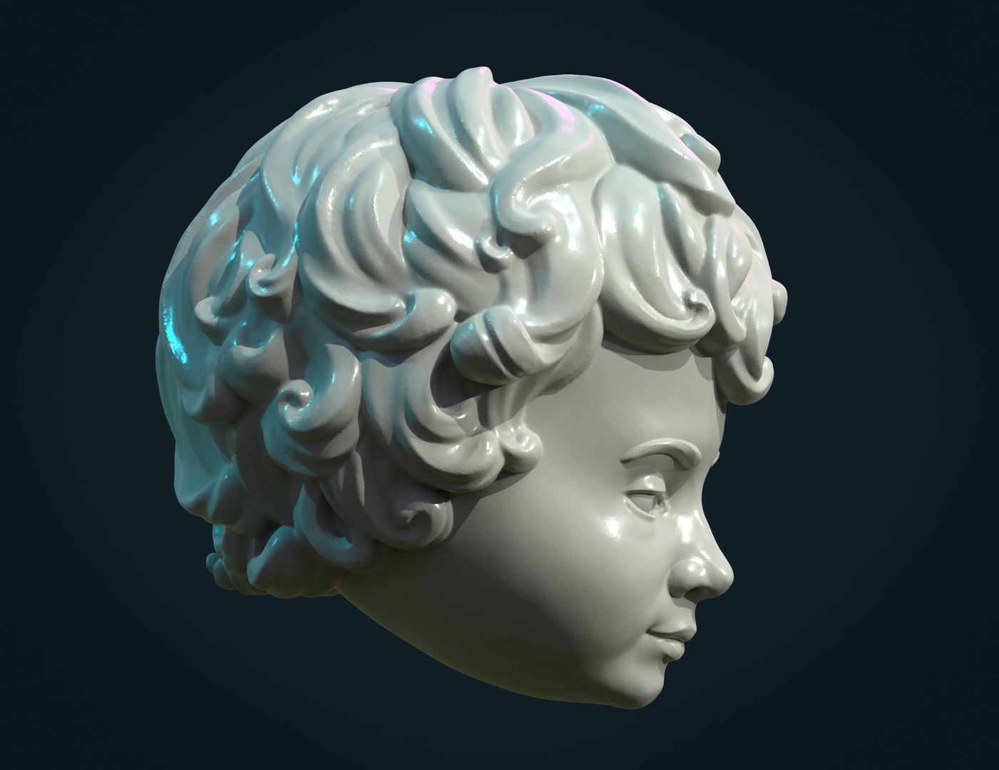 3D Child Head Faces Model - TurboSquid 1642642