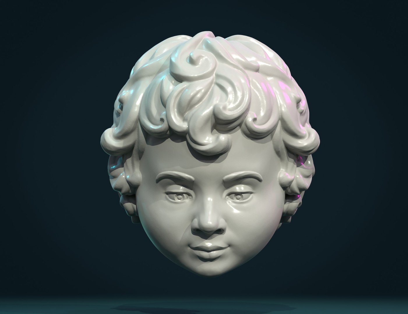 3D Child Head Faces Model - TurboSquid 1642642