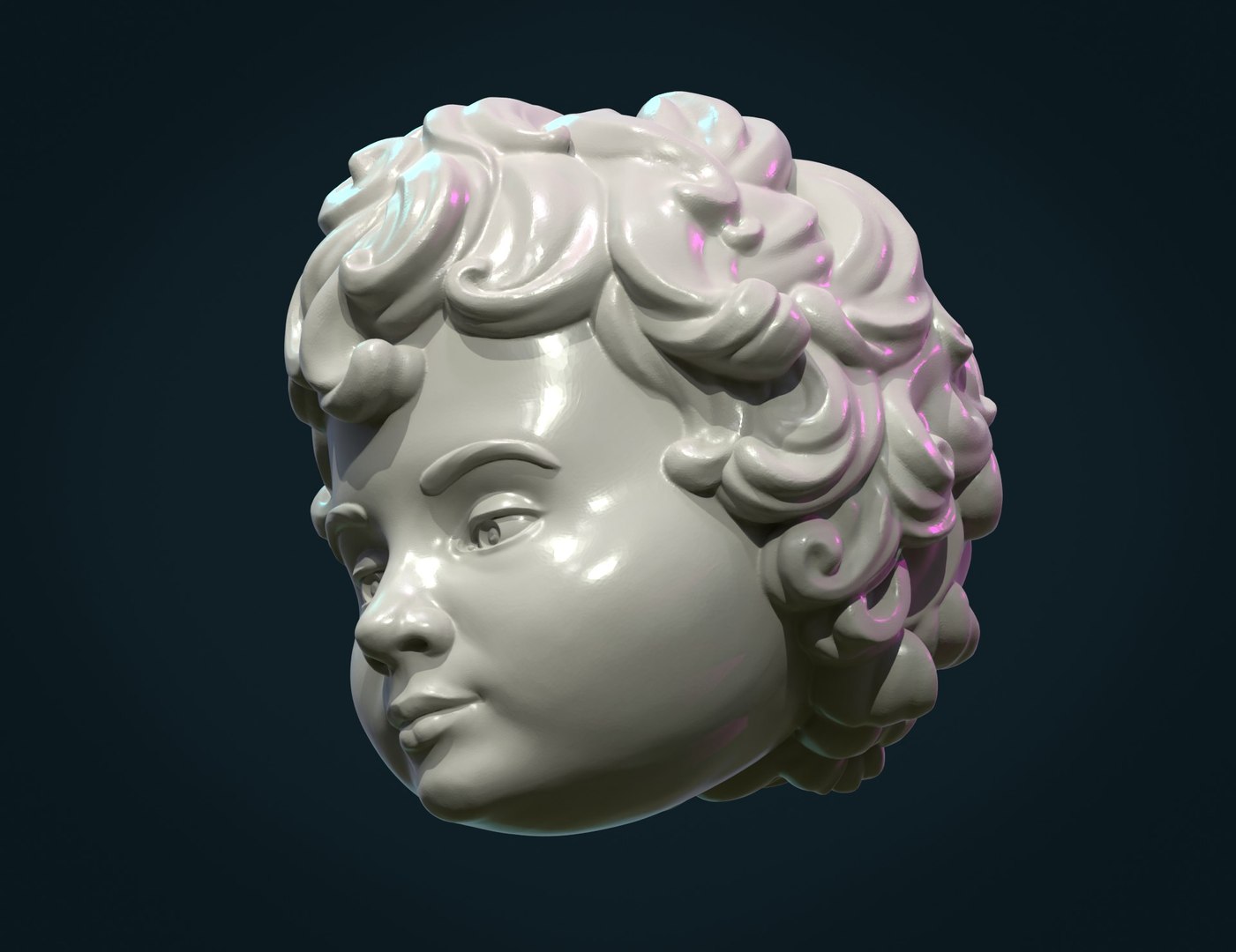 3D Child Head Faces Model - TurboSquid 1642642