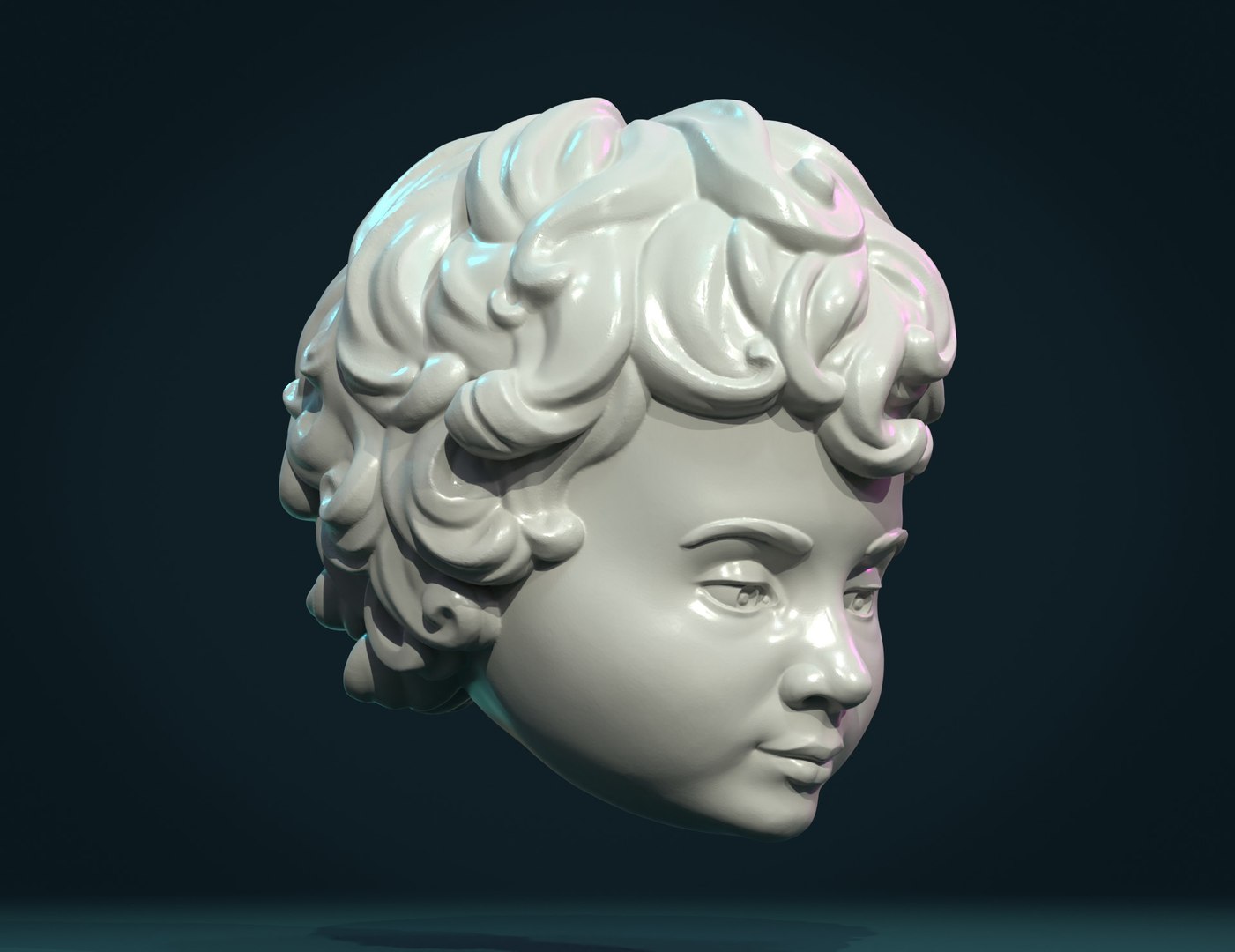 3D Child Head Faces Model - TurboSquid 1642642