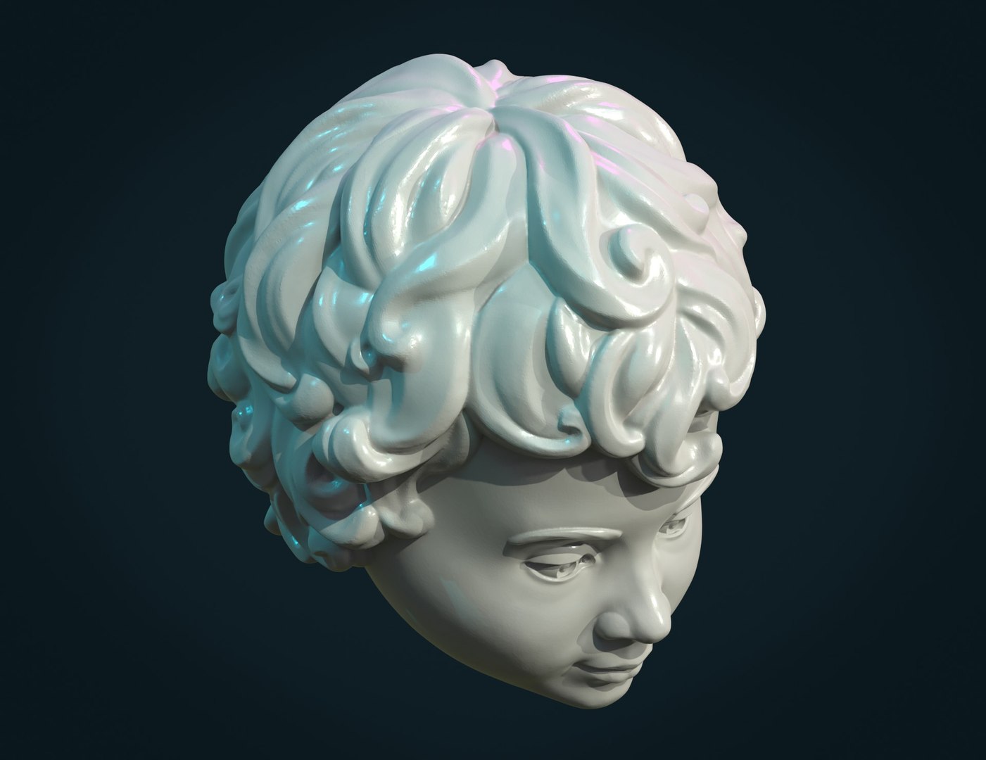 3D Child Head Faces Model - TurboSquid 1642642