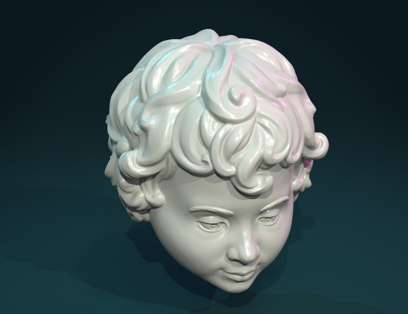 3D Child Head Faces Model - TurboSquid 1642642