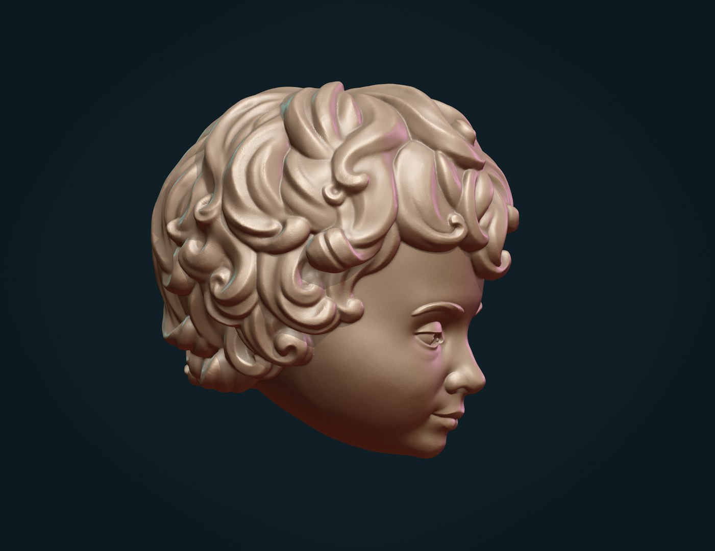 3D Child Head Faces Model - TurboSquid 1642642