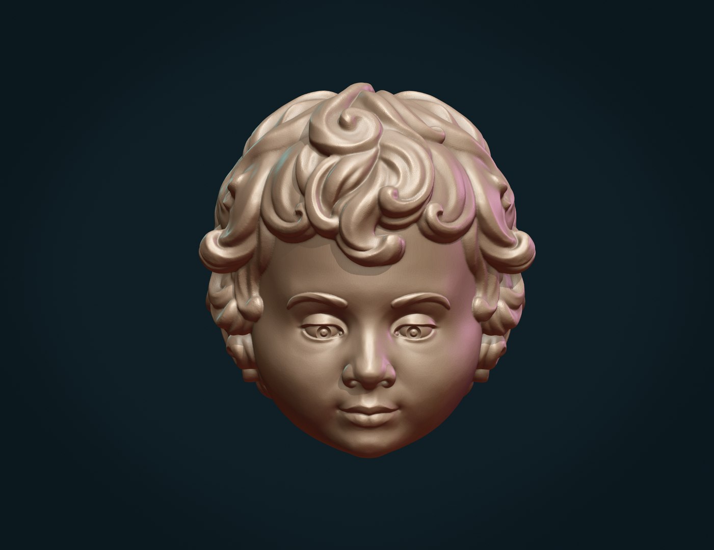 3D Child Head Faces Model - TurboSquid 1642642