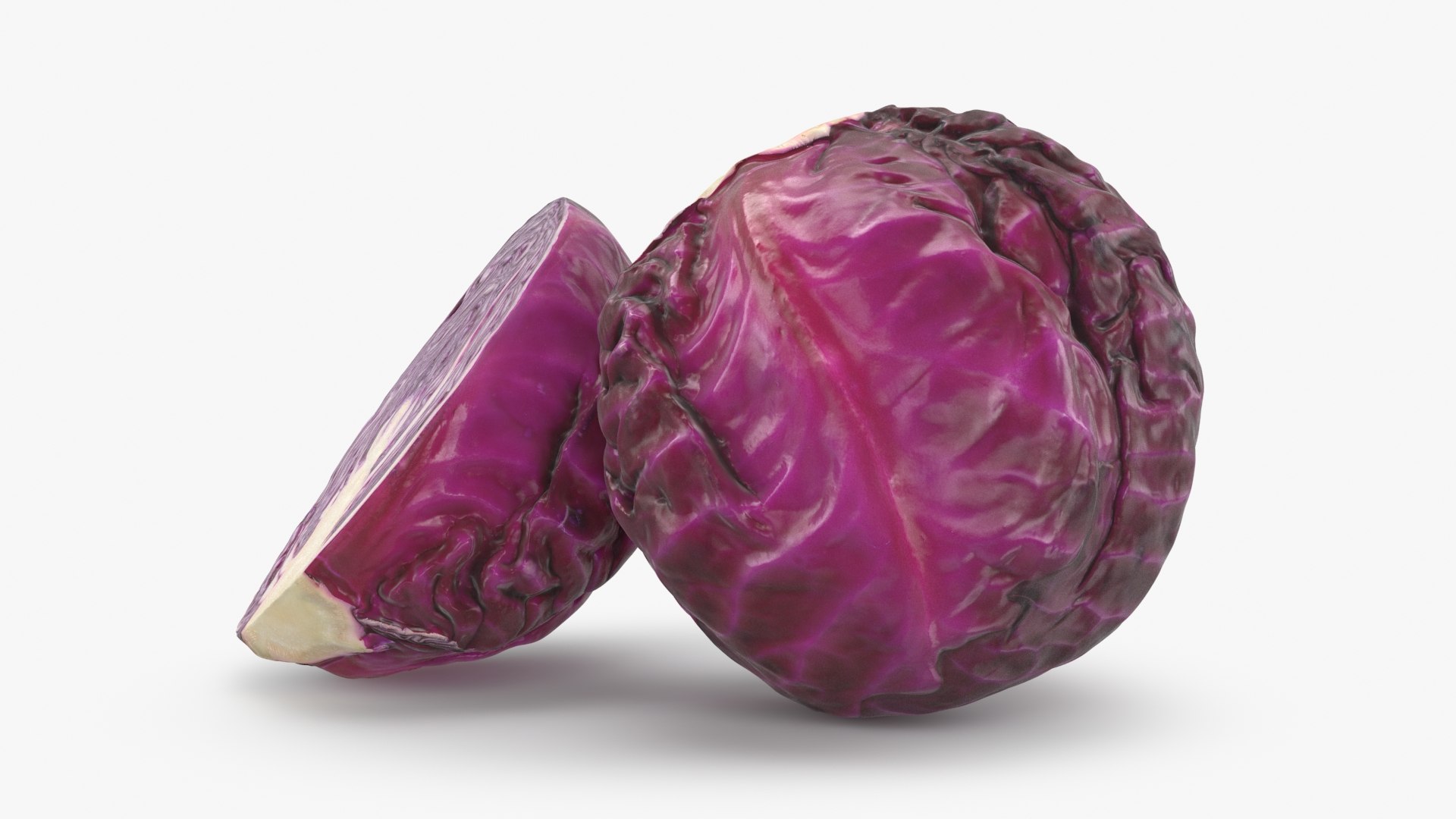 3D Red Cabbage 1 Model - TurboSquid 2130775