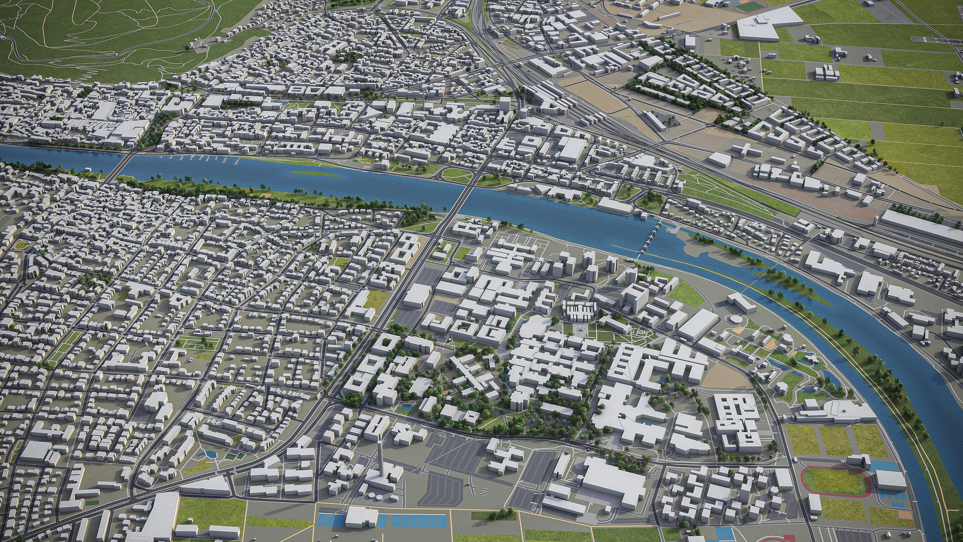 3D Heidelberg Surrounding - Model - TurboSquid 1500889