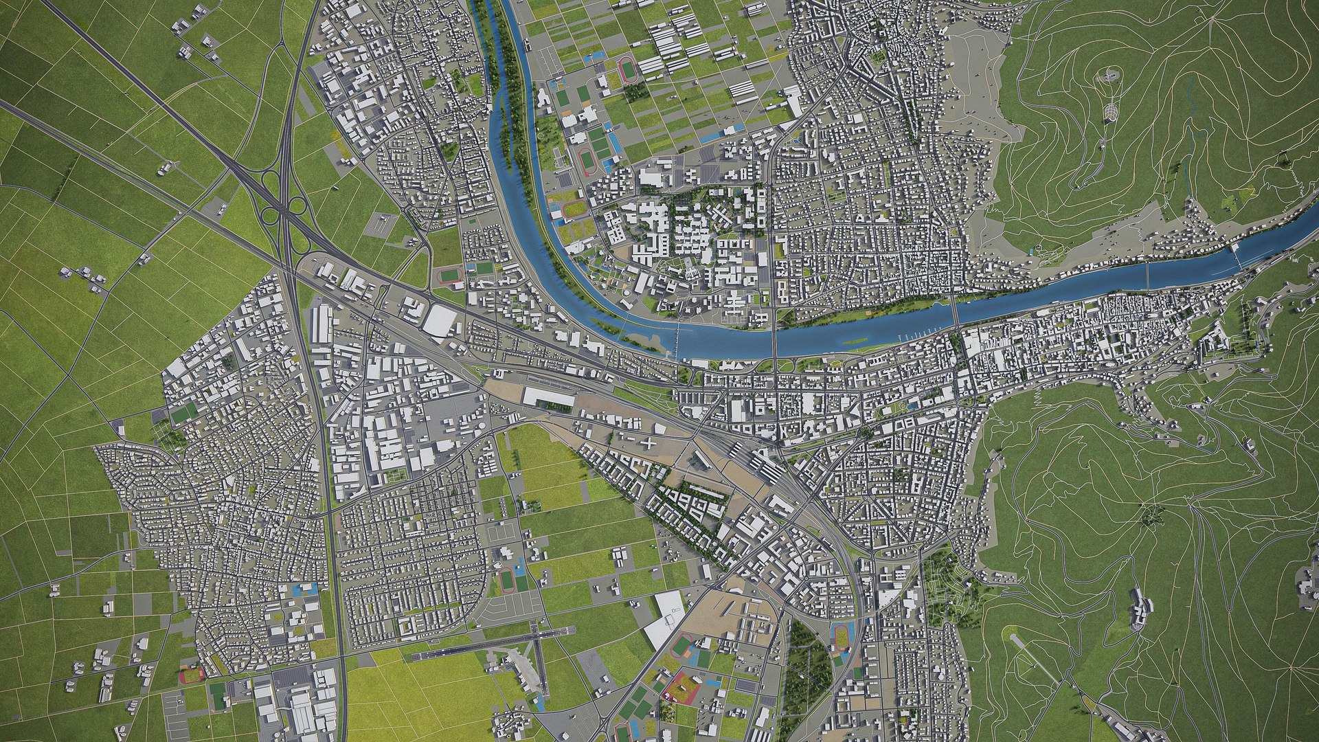 3D Heidelberg Surrounding - Model - TurboSquid 1500889