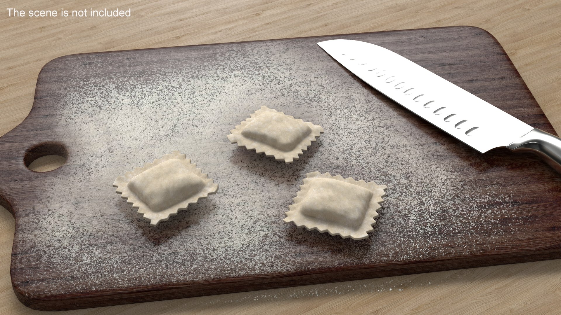 Ravioli Dumpling Raw 3D Model - TurboSquid 2239692