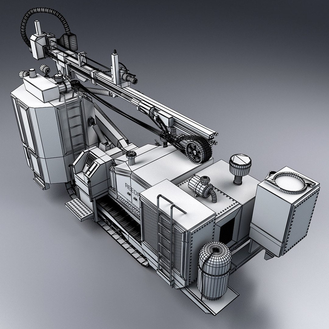 3d model hydraulic drill