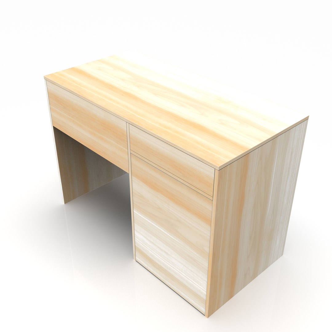 3D Desk Table With Drawers - TurboSquid 2176656