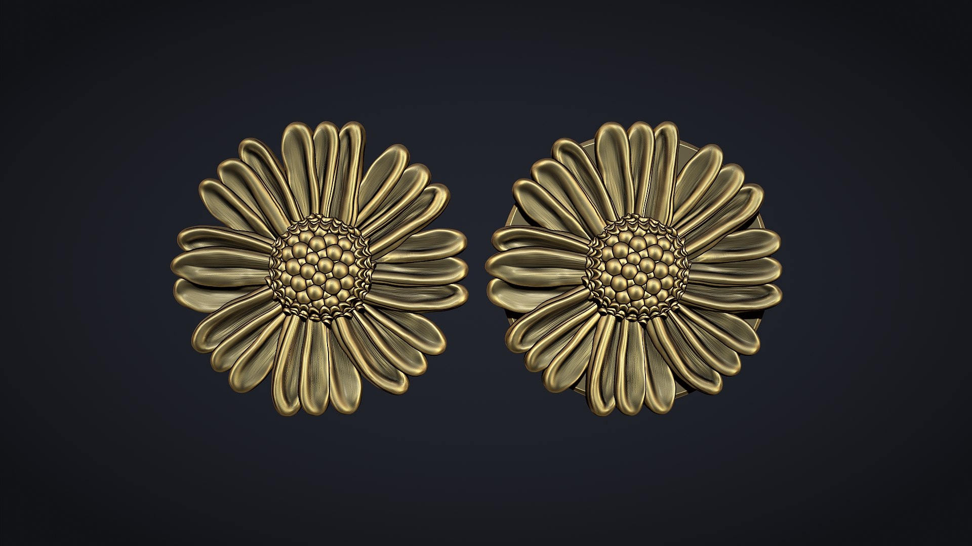 3D Model Cosmos Flower Bas Relief - TurboSquid 2367249