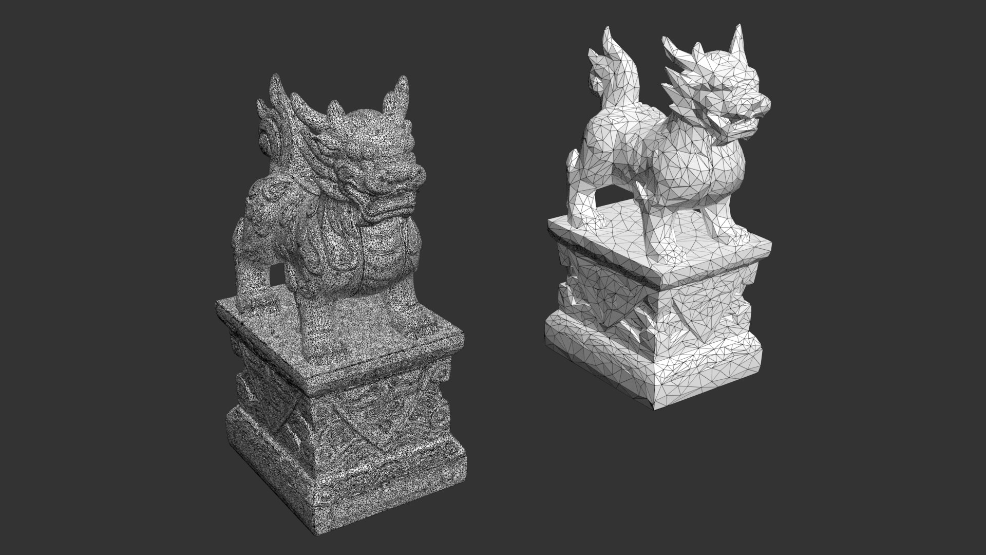 3D Ancient Asia Stone Statue Pack A - 250602 - TurboSquid 2416809