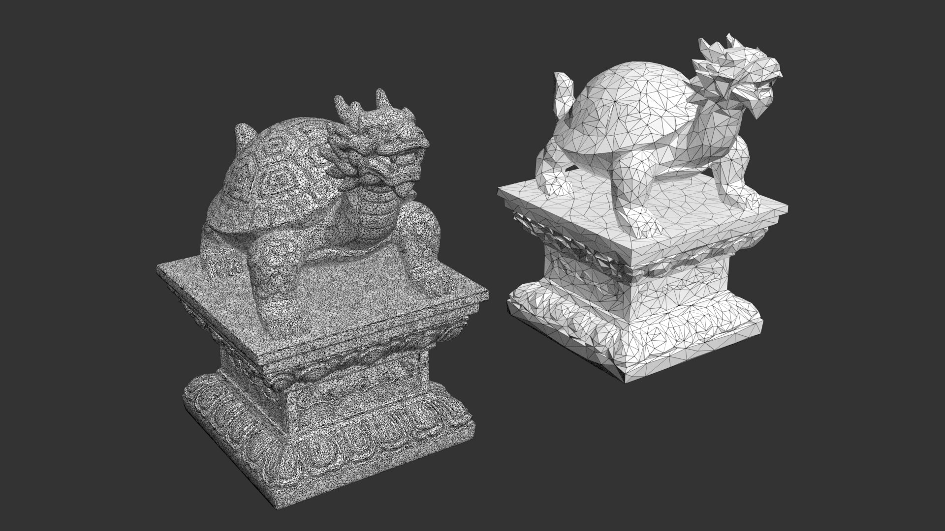 3D Ancient Asia Stone Statue Pack A - 250602 - TurboSquid 2416809