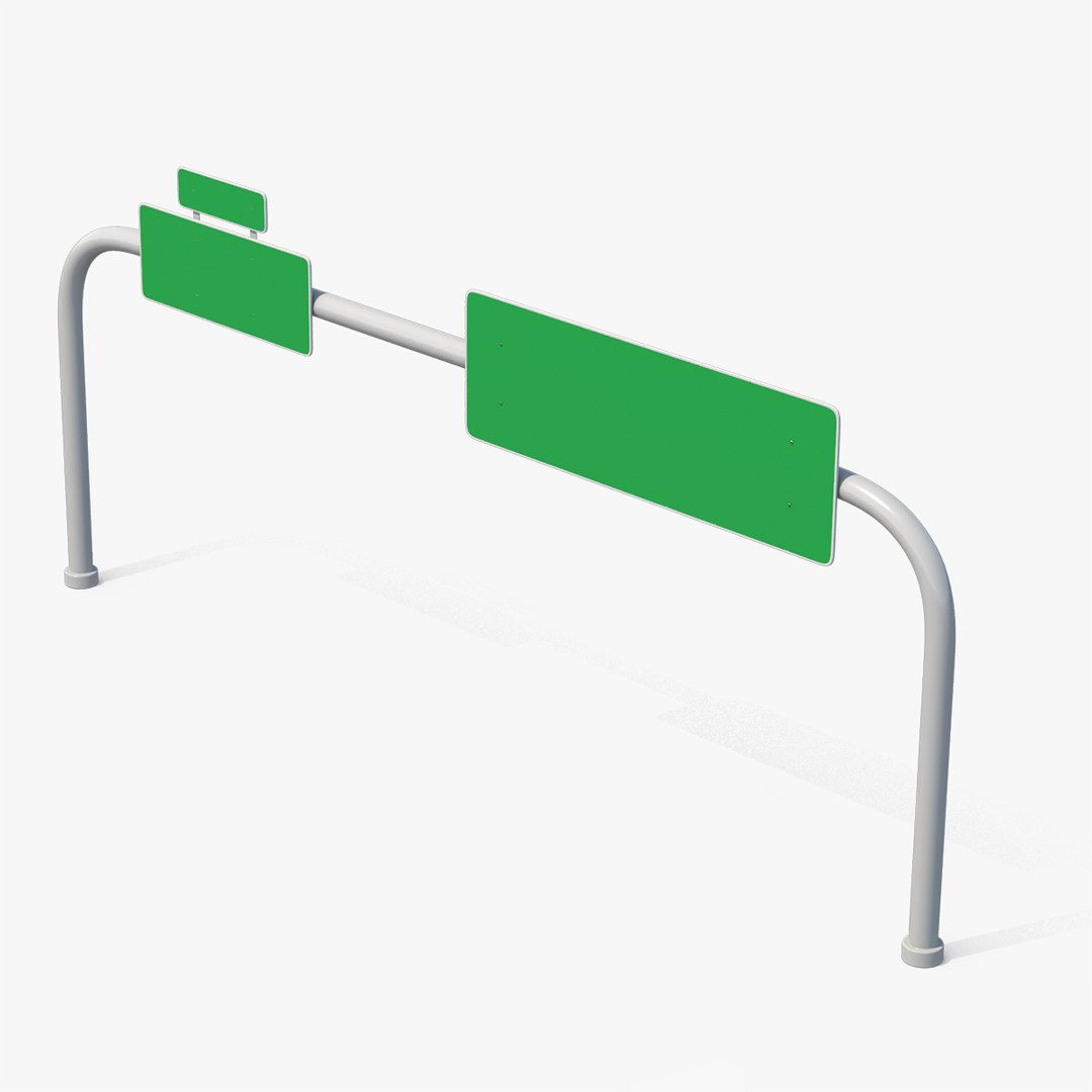 3D Highway Road Sign - TurboSquid 2082442