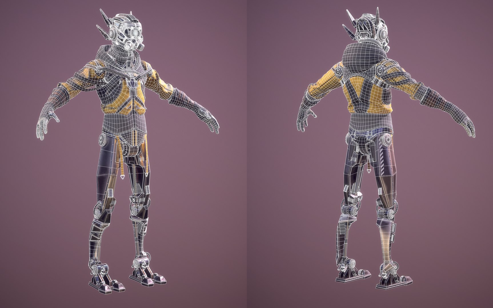 3D Cyborg Character Rig - TurboSquid 1499841