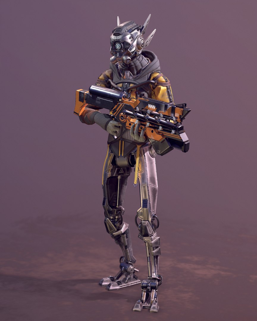 3D Cyborg Character Rig - TurboSquid 1499841