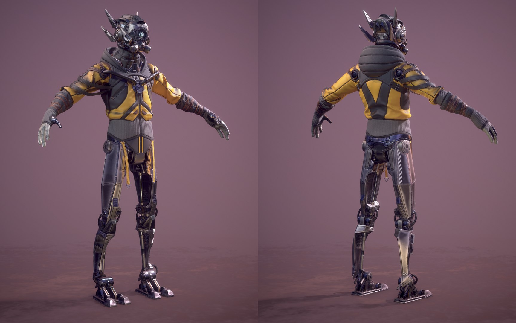 3D Cyborg Character Rig - TurboSquid 1499841