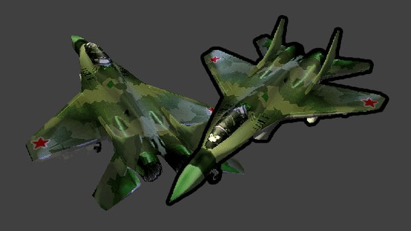 3d obj fighter jet