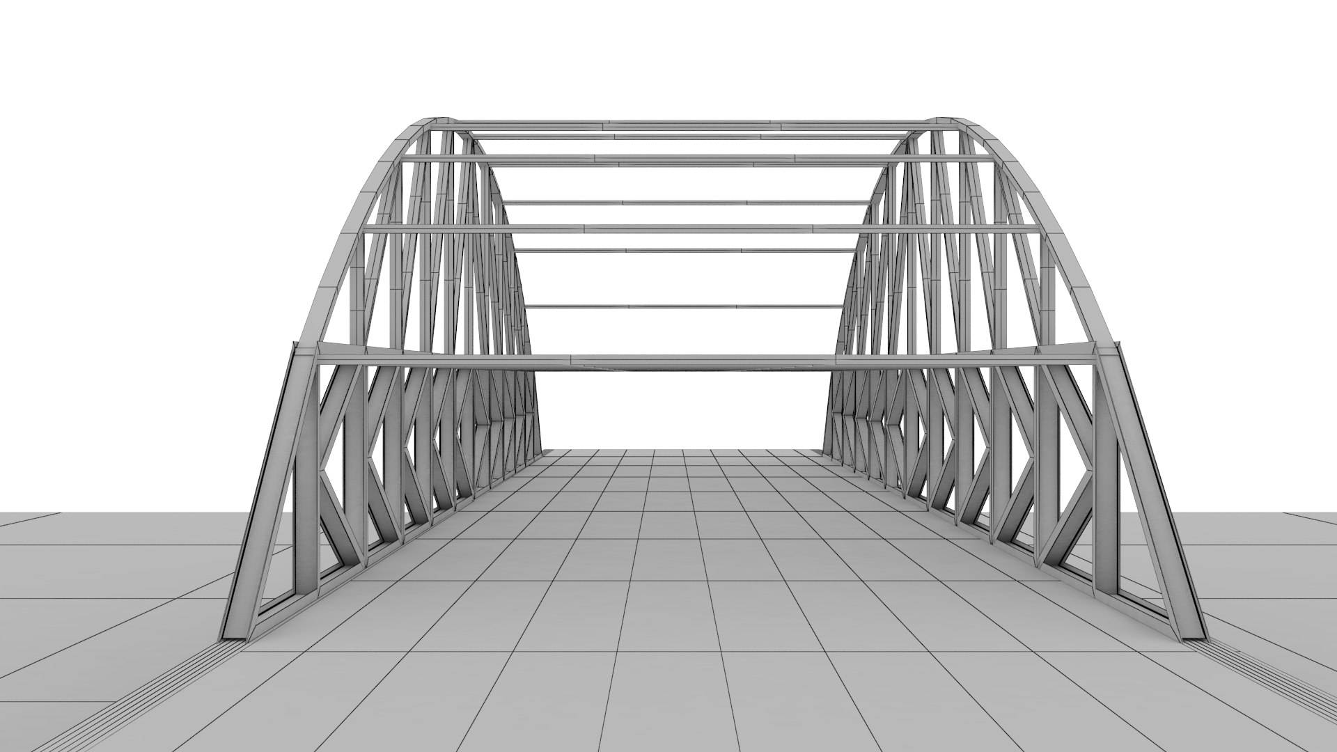 K-truss Bridge 3D Model - TurboSquid 1729235